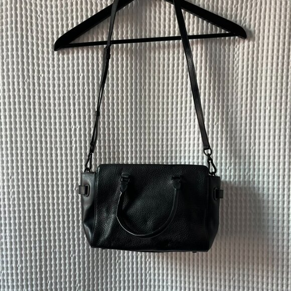 Coach | Bags | Coach Blake Mini Satchelcarryall In Black Pebbled ...